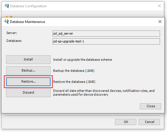 Restoring a Demo Database | Netaphor SiteAudit(TM) Knowledgebase