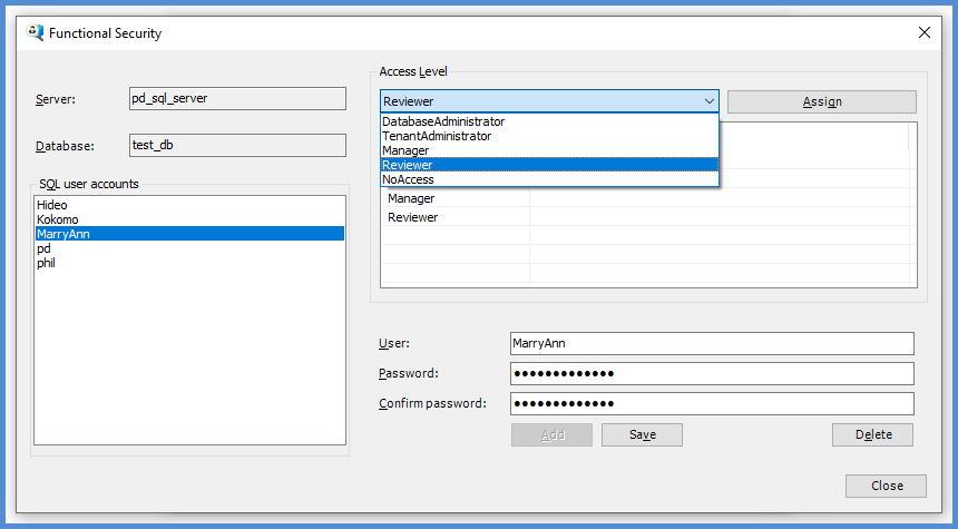 Assigning Roles for SQL Authenticated Users | Netaphor SiteAudit(TM ...