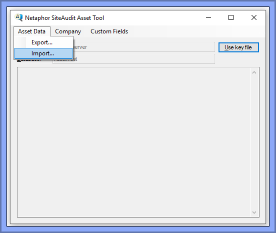 Asset Tool - Importing asset data with the SiteAudit AssetTool ...
